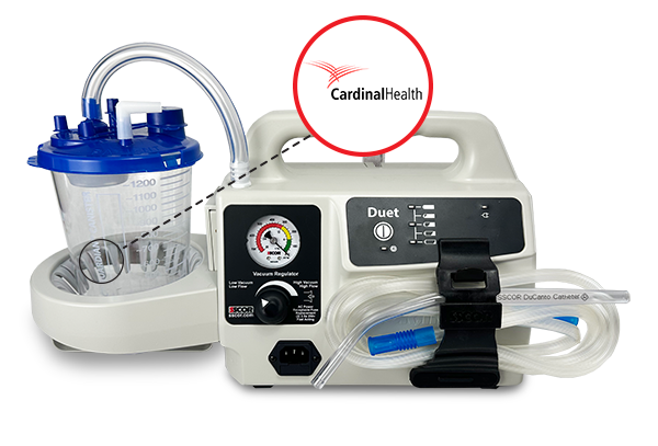 Duet Transport Aspirator, Portable Aspirator, crash cart suction