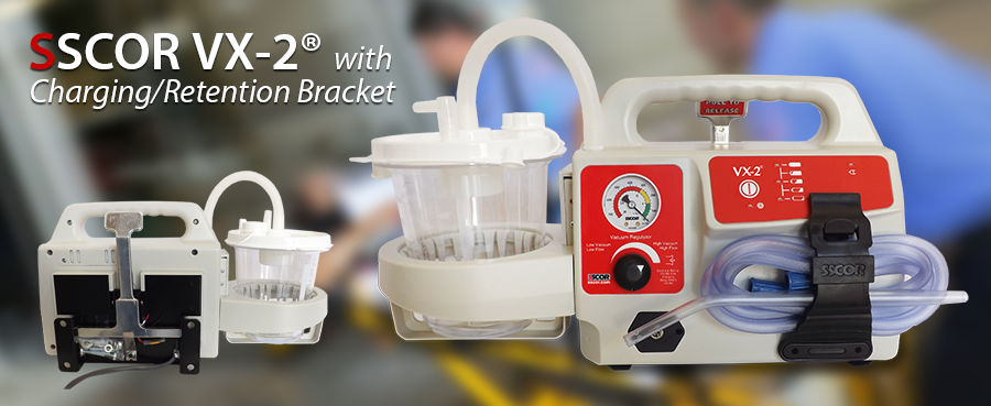 S-SCORT VX-2 Portable Suction Machine Charging-Retention Bracket