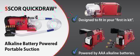 Alkaline Battery Powered Portable Suction Unit - SSCOR Quickdraw